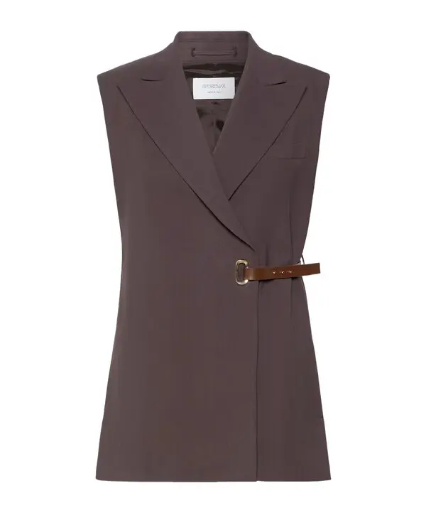 Sportmax V-neck Sleeveless Vest