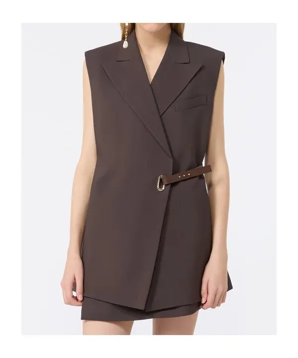 Sportmax V-neck Sleeveless Vest