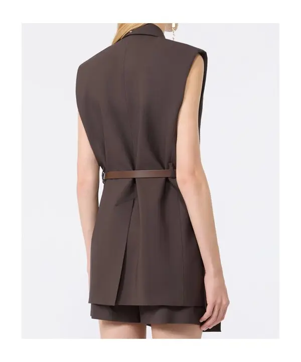 Sportmax V-neck Sleeveless Vest