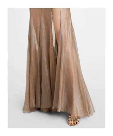 MARIA LUCIA HOHAN Marimar One-shoulder Silk Bustier Gown