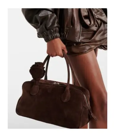 Magda Butrym Brigitte Small Suede Shoulder Bag