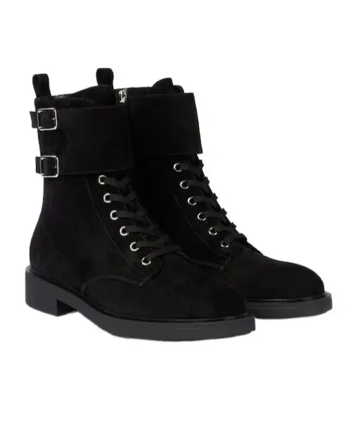 GIANVITO ROSSI Suede Combat Boots