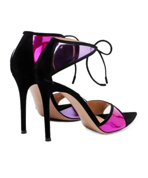GIANVITO ROSSI Mirrored Leather Pumps