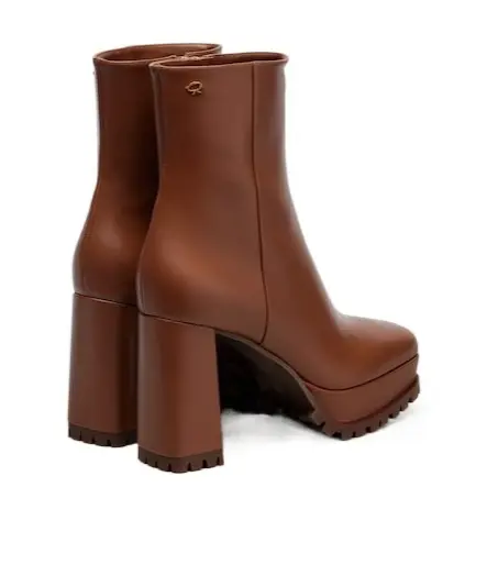 GIANVITO ROSSI Leather Platform Ankle Boots