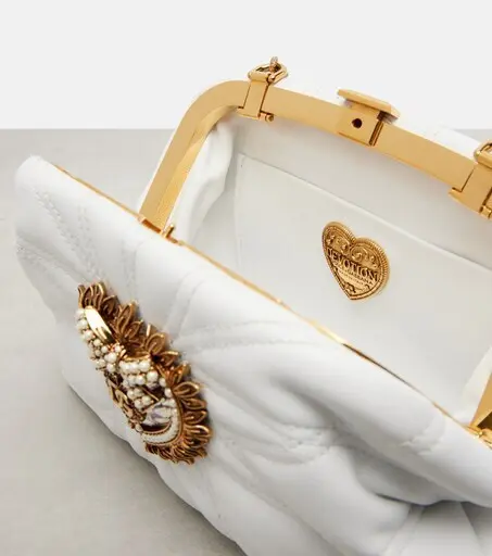 Dolce & Gabbana Devotion Small Quilted Leather Shoulder Bag
