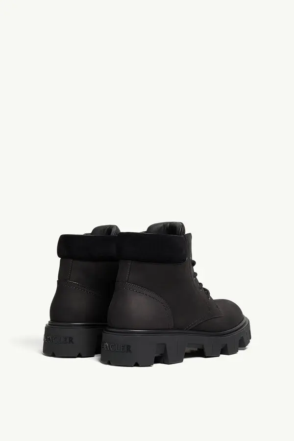 Moncler Peak City Nubuck Suede Ankle Boots