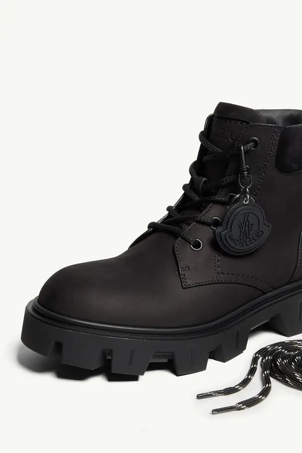Moncler Peak City Nubuck Suede Ankle Boots