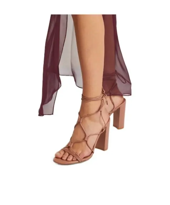 GIANVITO ROSSI Leather Tie Fastening Sandals