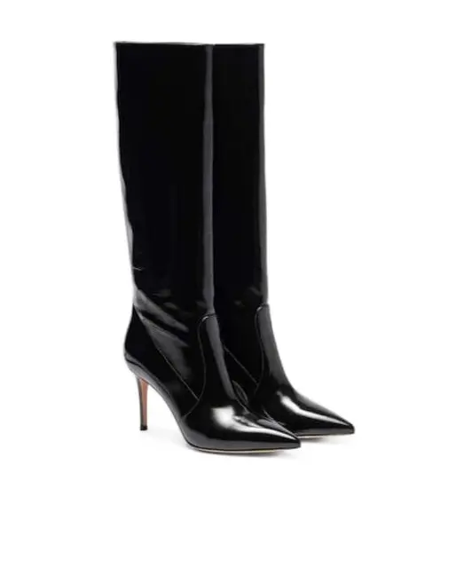 GIANVITO ROSSI Hansen Leather Knee-high Boots