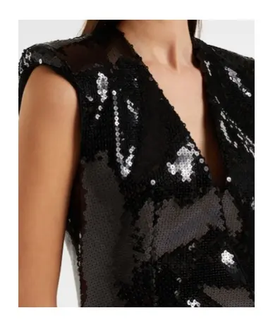 Balmain Chain-detail Sequined Gown