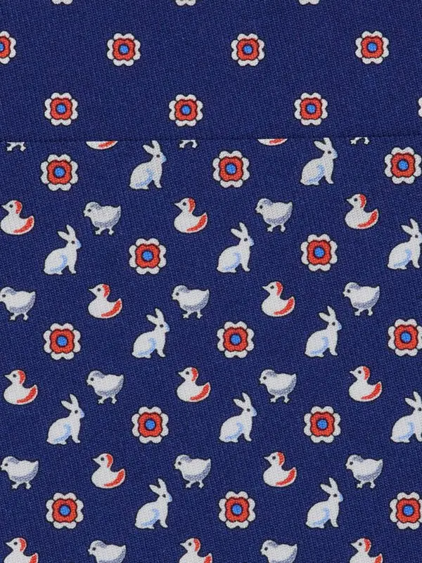 FERRAGAMO Charms Print Silk Tie