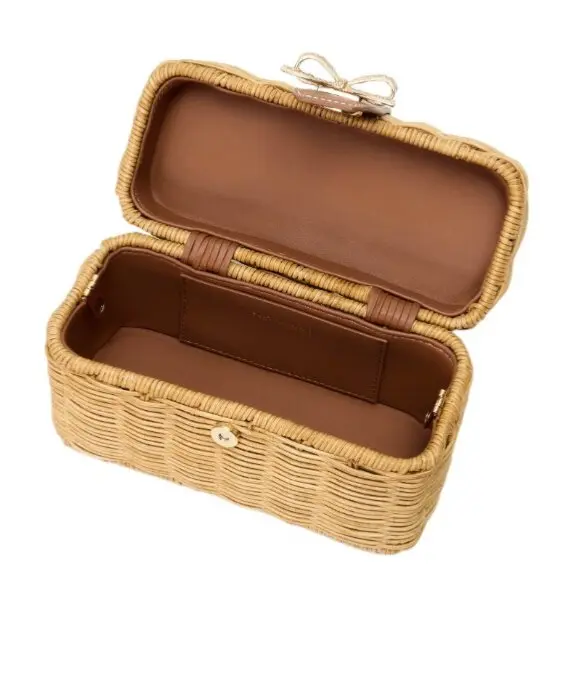 SELF-PORTRAIT Cherry Charm Mini Basket Bag