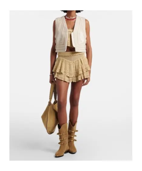 Isabel Marant Étoile Blerina Embroidered Cotton Vest