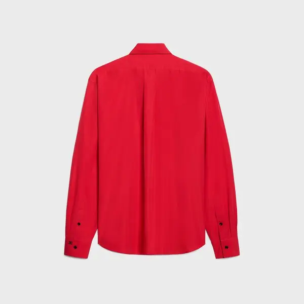 Celine Loose Shirt In Cotton Poplin