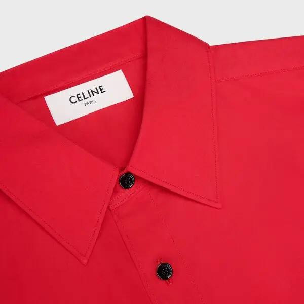 Celine Loose Shirt - Bright Red