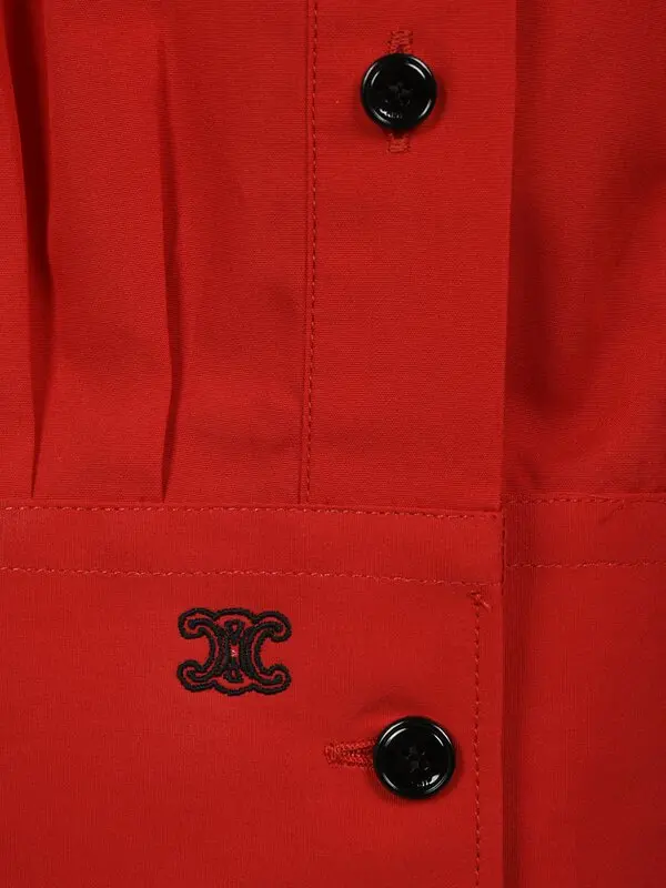 Celine Loose Shirt - Bright Red