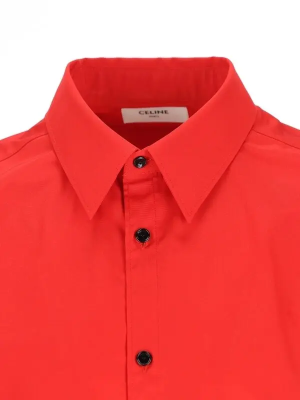 Celine Loose Shirt - Bright Red