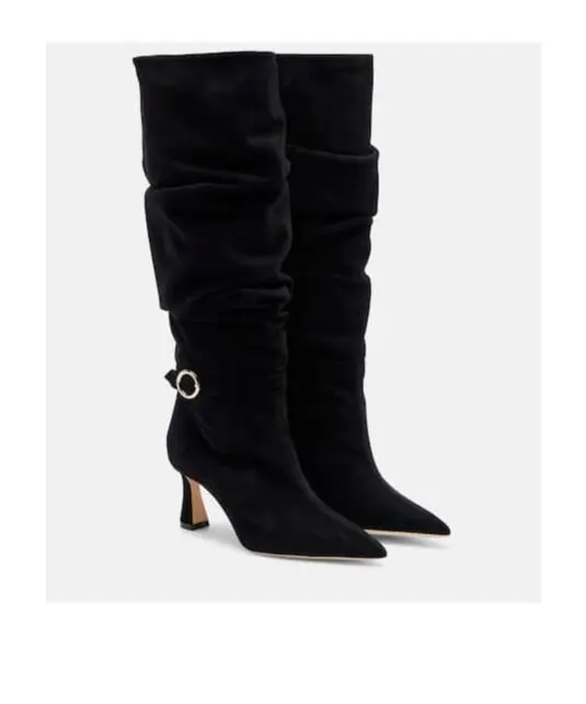 MALONE SOULIERS Melina 70 Suede Knee-high Boots