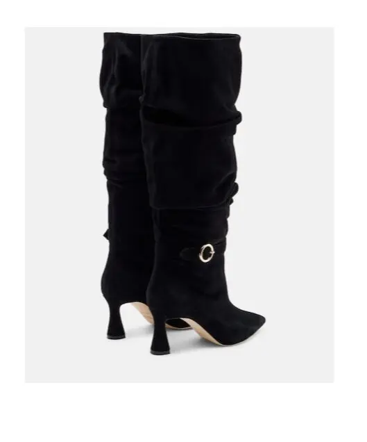 MALONE SOULIERS Melina 70 Suede Knee-high Boots