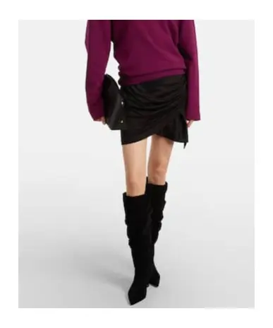 MALONE SOULIERS Melina 70 Suede Knee-high Boots