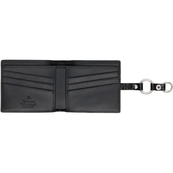 VIVIENNE WESTWOOD Crocodile-embossed Calfskin Bi-fold Wallet
