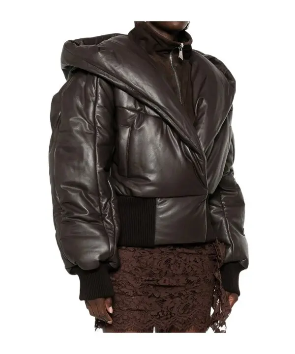 Attico Quilted Hooded Jacket