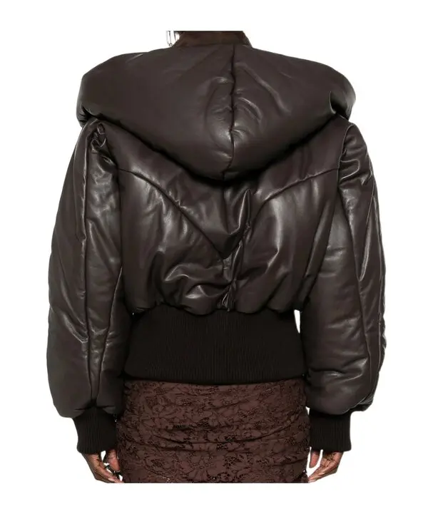 Attico Quilted Hooded Jacket