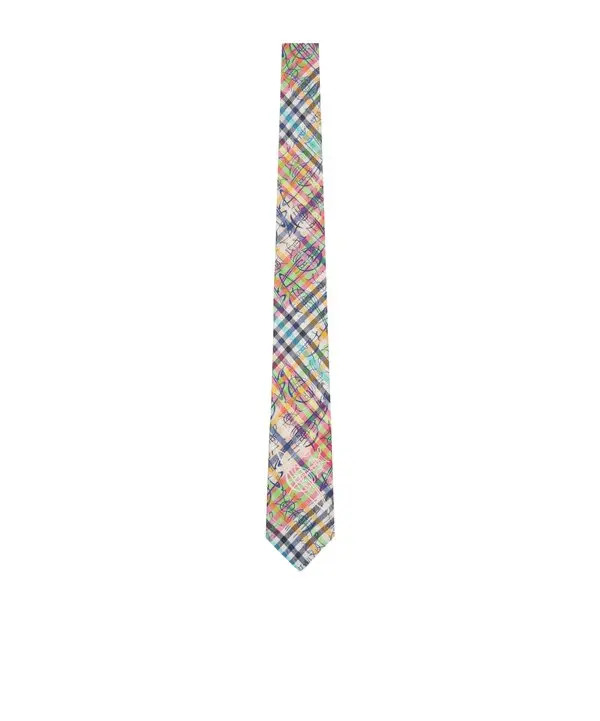 VIVIENNE WESTWOOD Orb Graffiti Tie - Multicolor