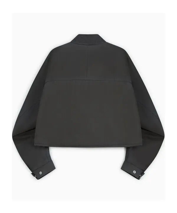 Prada Cropped Re-nylon Blouson Jacket - Leaden