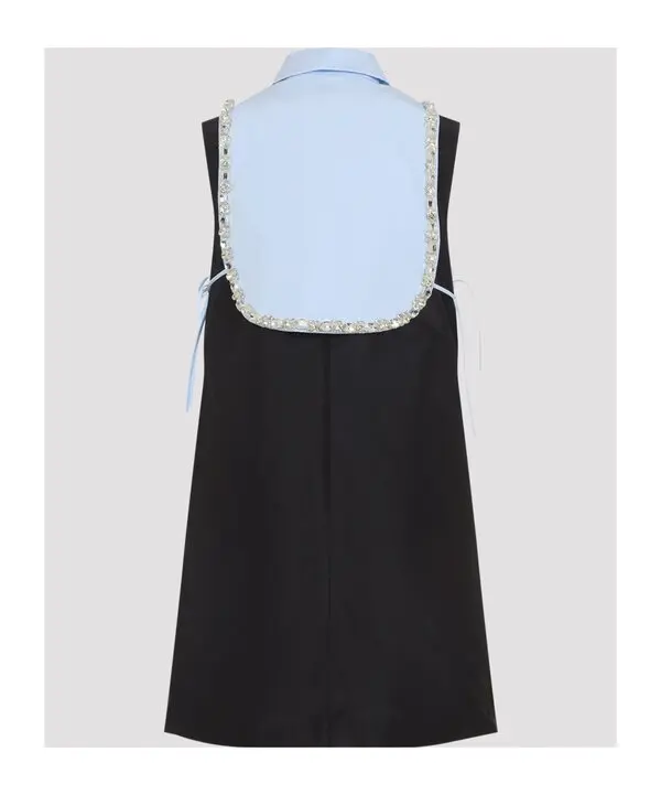 Prada Embellished Bib Mini Dress