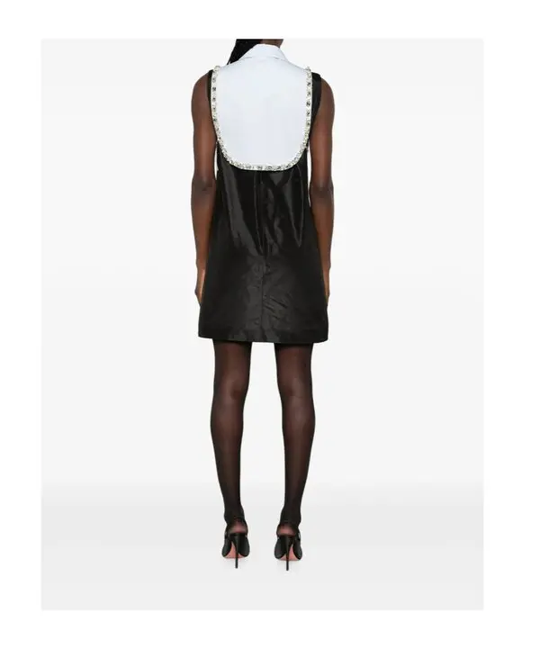 Prada Embellished Bib Mini Dress