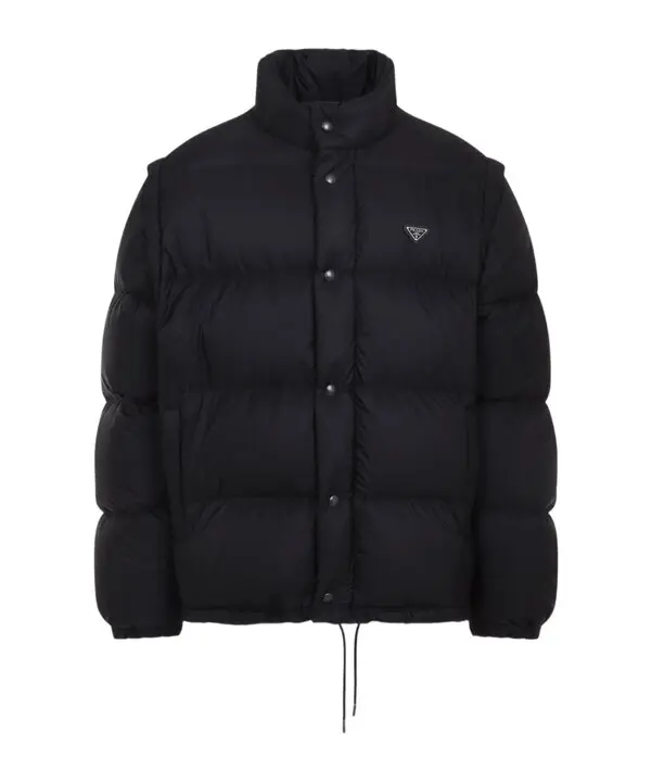 Prada High-necked Long-sleeved Down Jacket