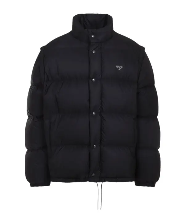 Prada Quilted Stand Collar Down Jacket