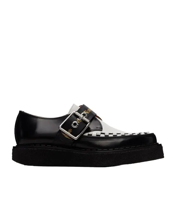 VIVIENNE WESTWOOD X George Cox Collaboration Point Toe Monk Shoes - Black