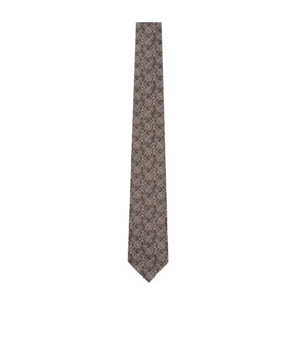 VIVIENNE WESTWOOD Graffiti Orb Tie - Gray