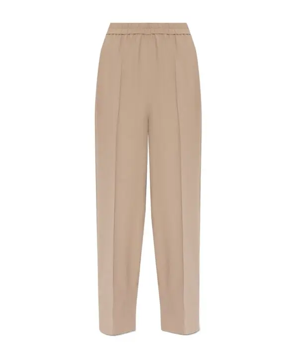 Fabiana Filippi Wide-leg Pants With Elastic Waist - Beige