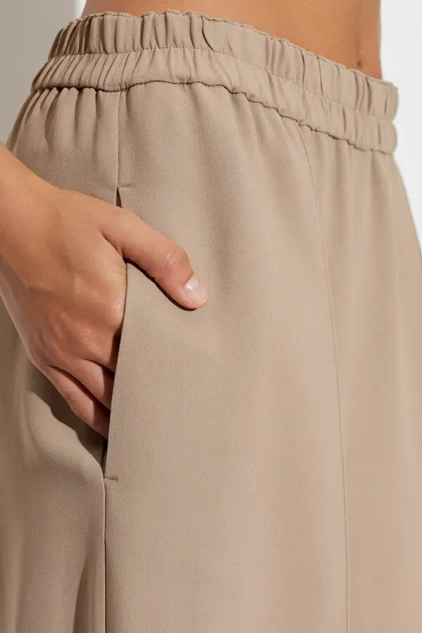 Fabiana Filippi Wide-leg Pants With Elastic Waist - Beige