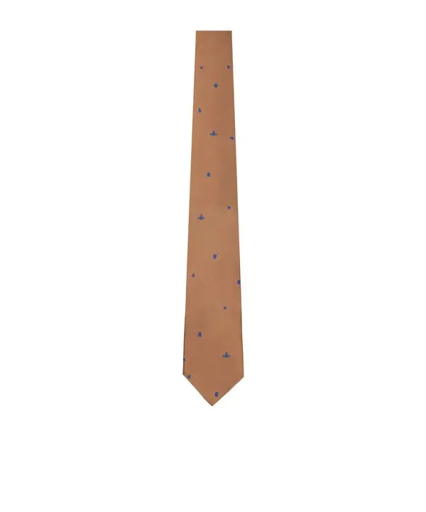 VIVIENNE WESTWOOD Silk Satin Tie - Brown
