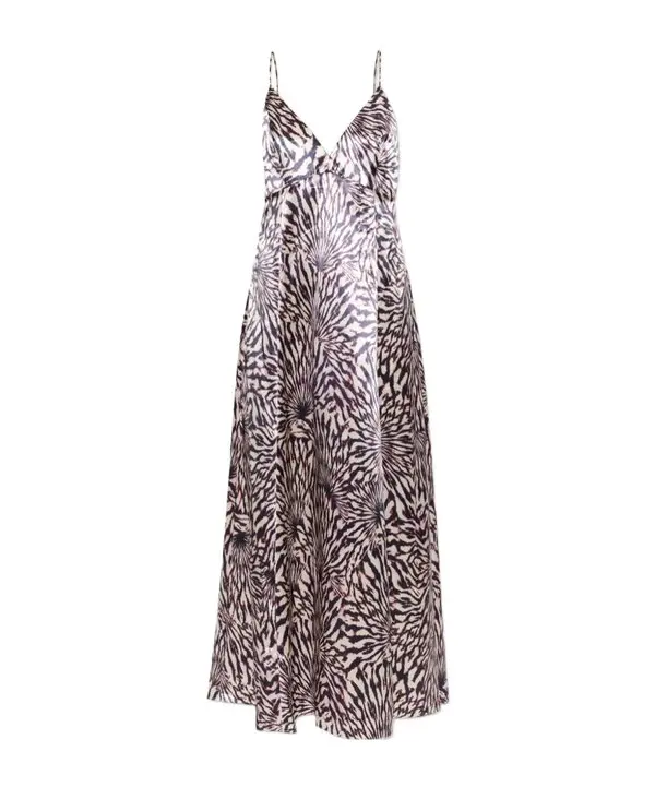 Ulla Johnson Abstract-print Open-back Maxi Dress