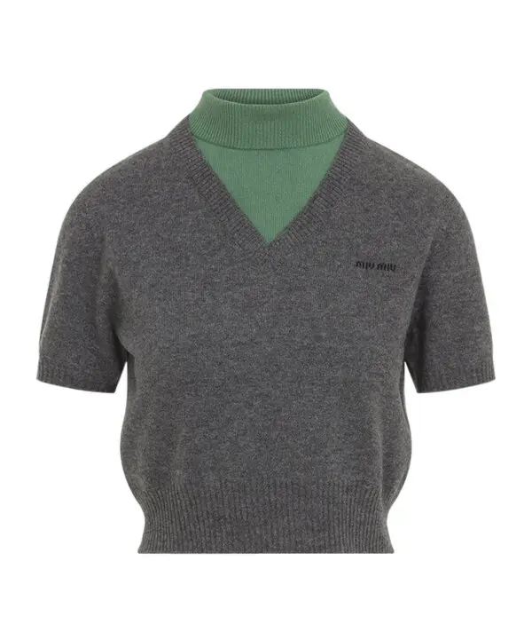 Miu Miu Short-sleeved Knitwear