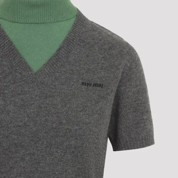 Miu Miu Short-sleeved Knitwear