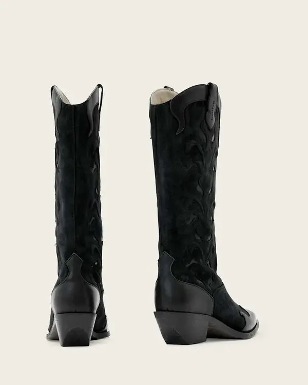 ALLSAINTS Dolly Flame-appliqué Boots