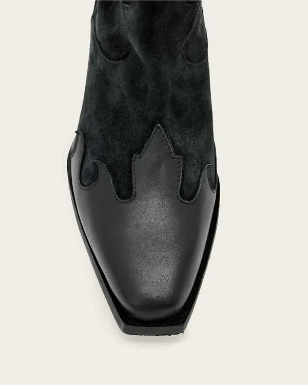 ALLSAINTS Dolly Flame-appliqué Boots