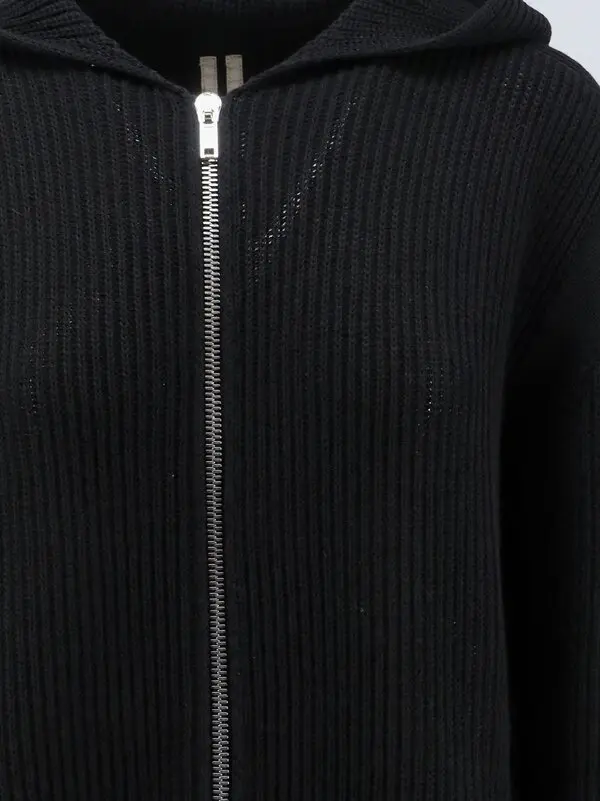 Rick Owens Long-sleeved Hooded Sweatshirt