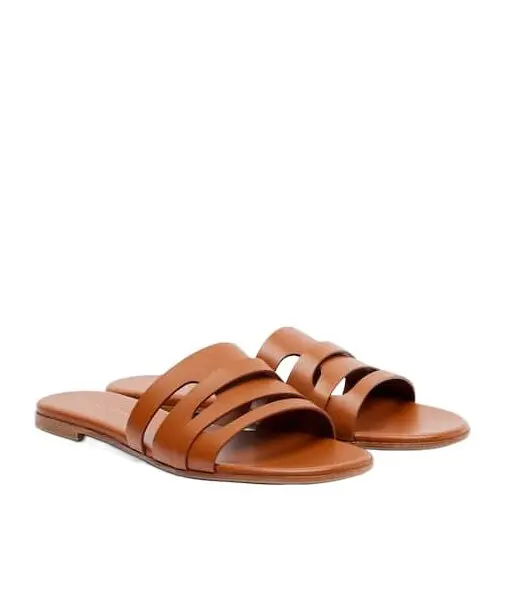 GIANVITO ROSSI Leather Slides