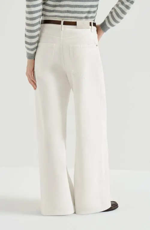 Brunello Cucinelli Relaxed Trousers With Monili