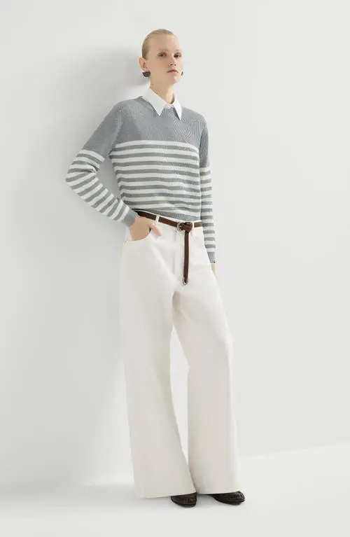 Brunello Cucinelli Relaxed Trousers With Monili