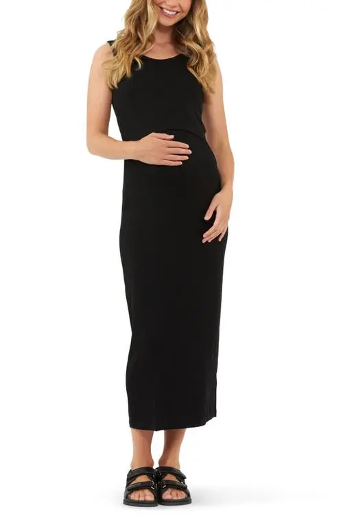 RIPE MATERNITY Rib Maxi Nursing Dress
