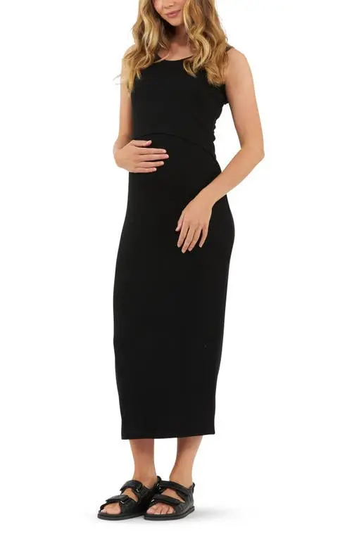 RIPE MATERNITY Rib Maxi Nursing Dress