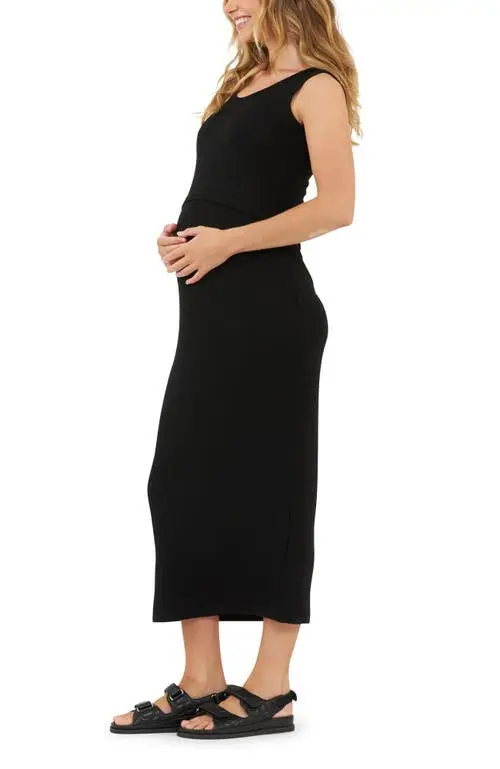 RIPE MATERNITY Rib Maxi Nursing Dress
